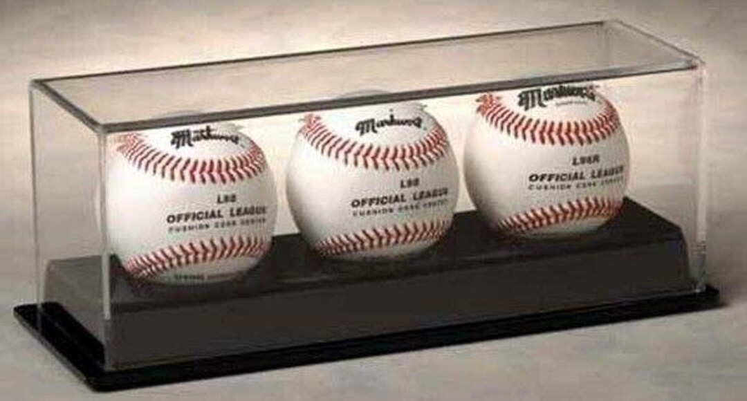 3 Baseball Acrylic Display Case - Etsy