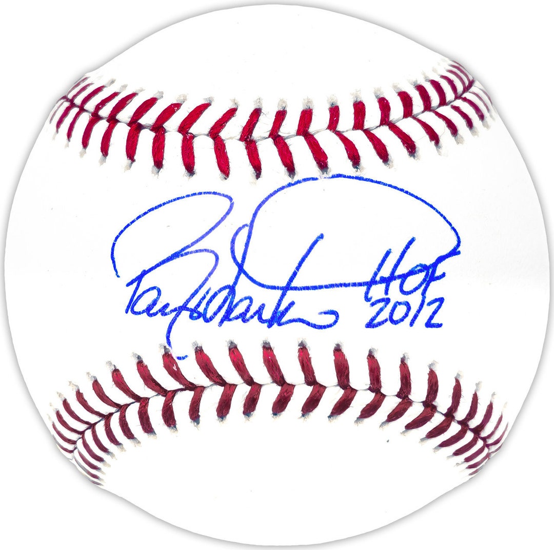 Barry Larkin Cincinnati Reds Autographed Official MLB Baseball "hof ...