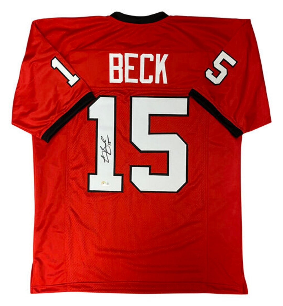 Carson Beck Georgia Bulldogs Autographed Red Custom Jersey - Etsy