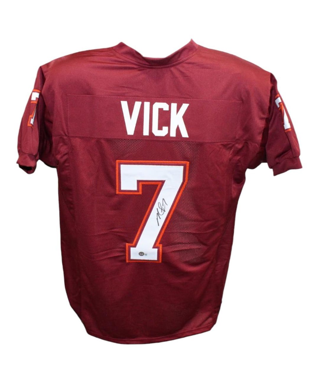 Michael Vick Virginia Tech Autographed College Style Maroon Jersey - Etsy