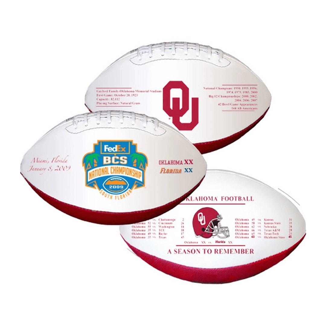 Oklahoma Sooners BCS 08/09 Championship Appearance Football - Etsy