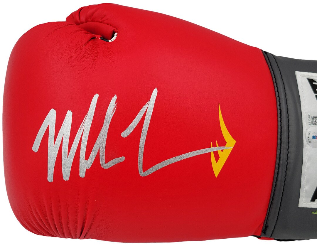 Mike Tyson Signed Red Everlast Boxing Glove Left Hand in Silver - Etsy