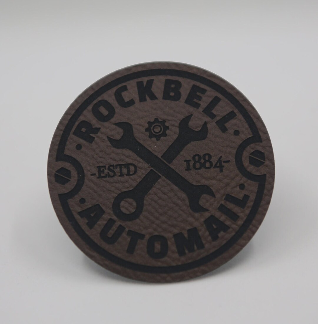 Mechanic Faux Leather Iron on Patch - Etsy