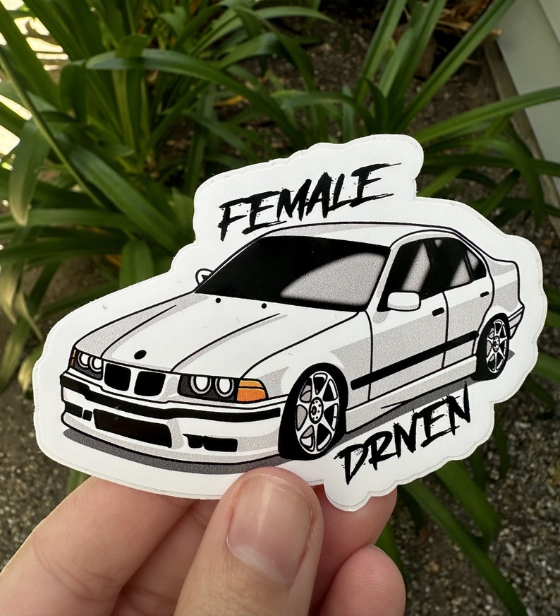 Femaledriven E36 Bmw Sticker - Etsy