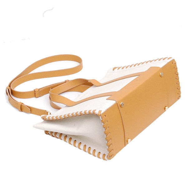 Classic Genny Bag in Canvas and Saffiano Leather - Etsy