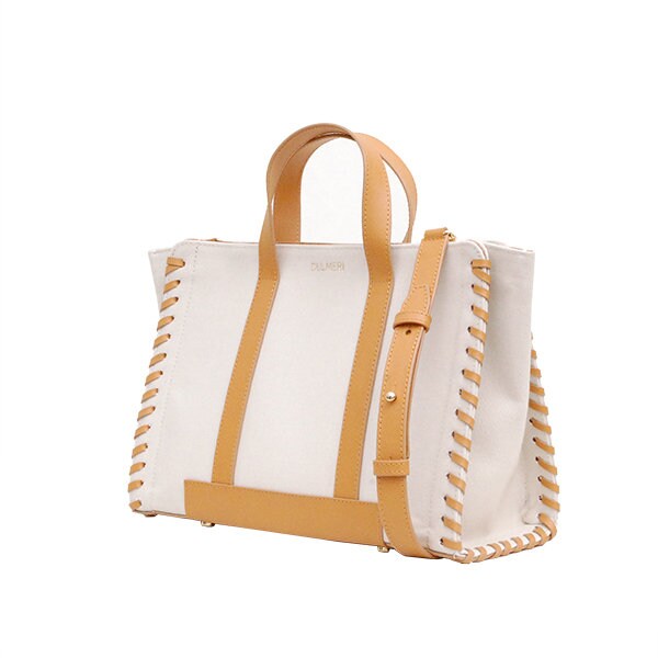 Classic Genny Bag in Canvas and Saffiano Leather - Etsy