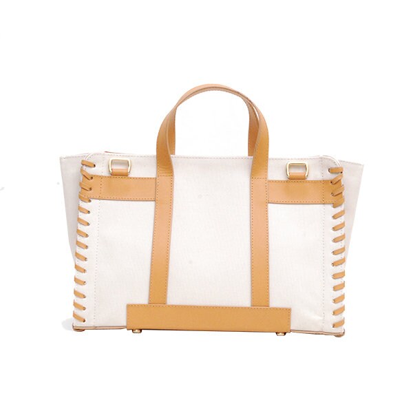 Classic Genny Bag in Canvas and Saffiano Leather - Etsy