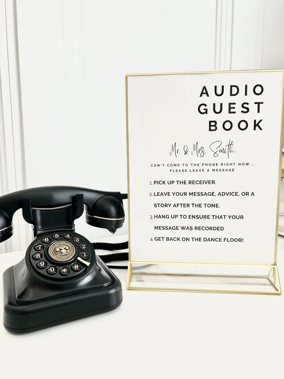 Audio Guestbook Instructions Sign: Editable Template (digital File) - Etsy