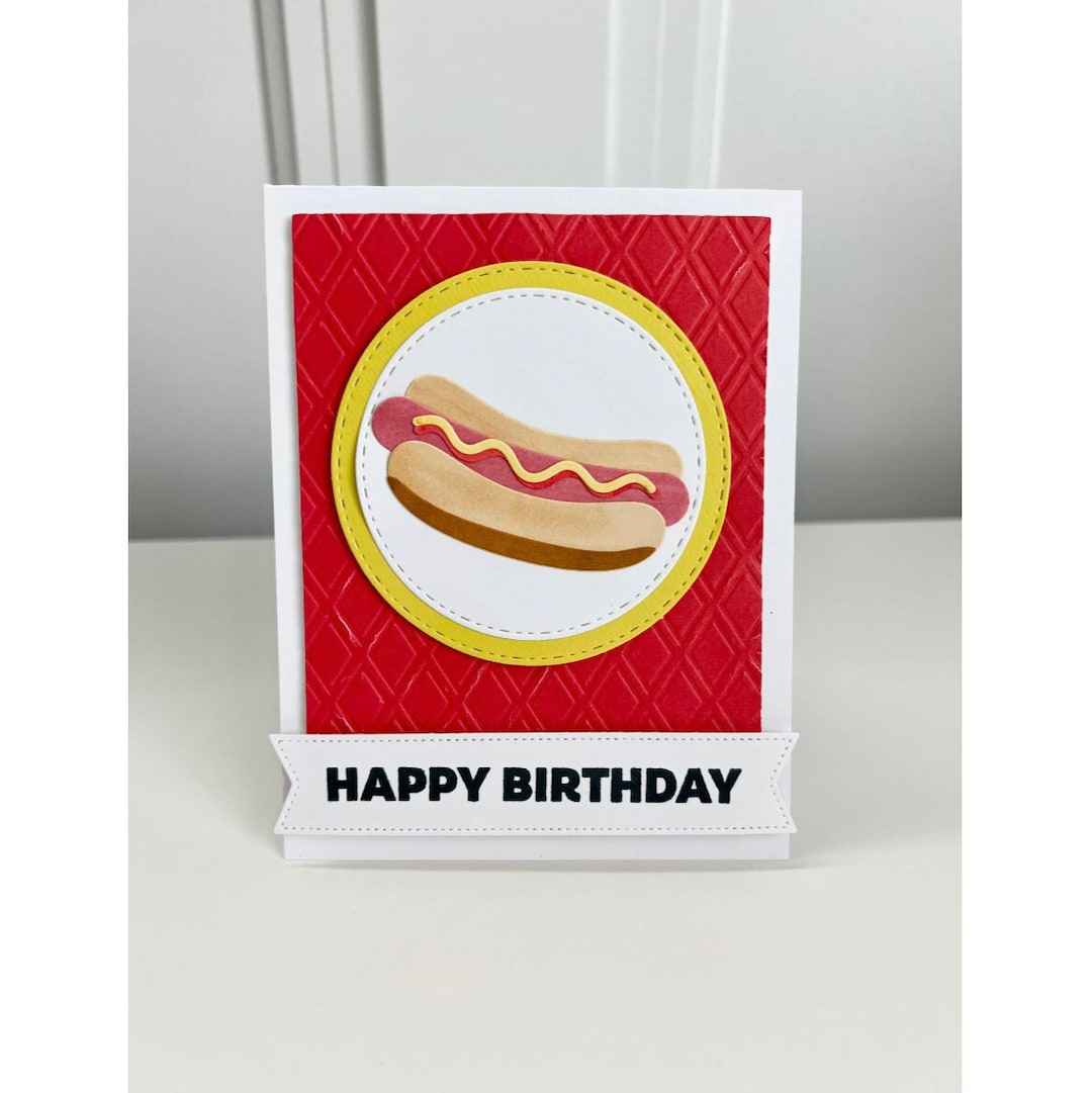 Hot Dog It's Your Birthday Card, Food Themed Picnic Card - Etsy