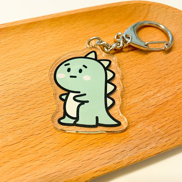 Dinosaur Keychain - Etsy