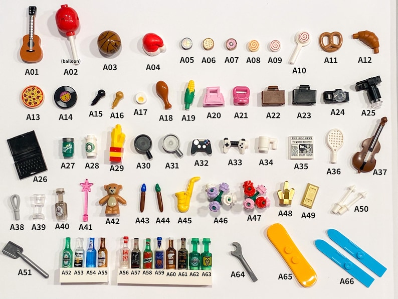 Lego Minifigures Accessories | Customized Lego, Personalized Gift ...