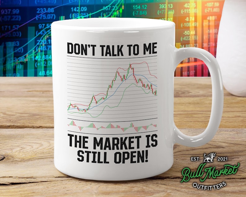 Funny Stock Market Mug: Day Trader Gift, Trading Chart Coffee Cup - Etsy