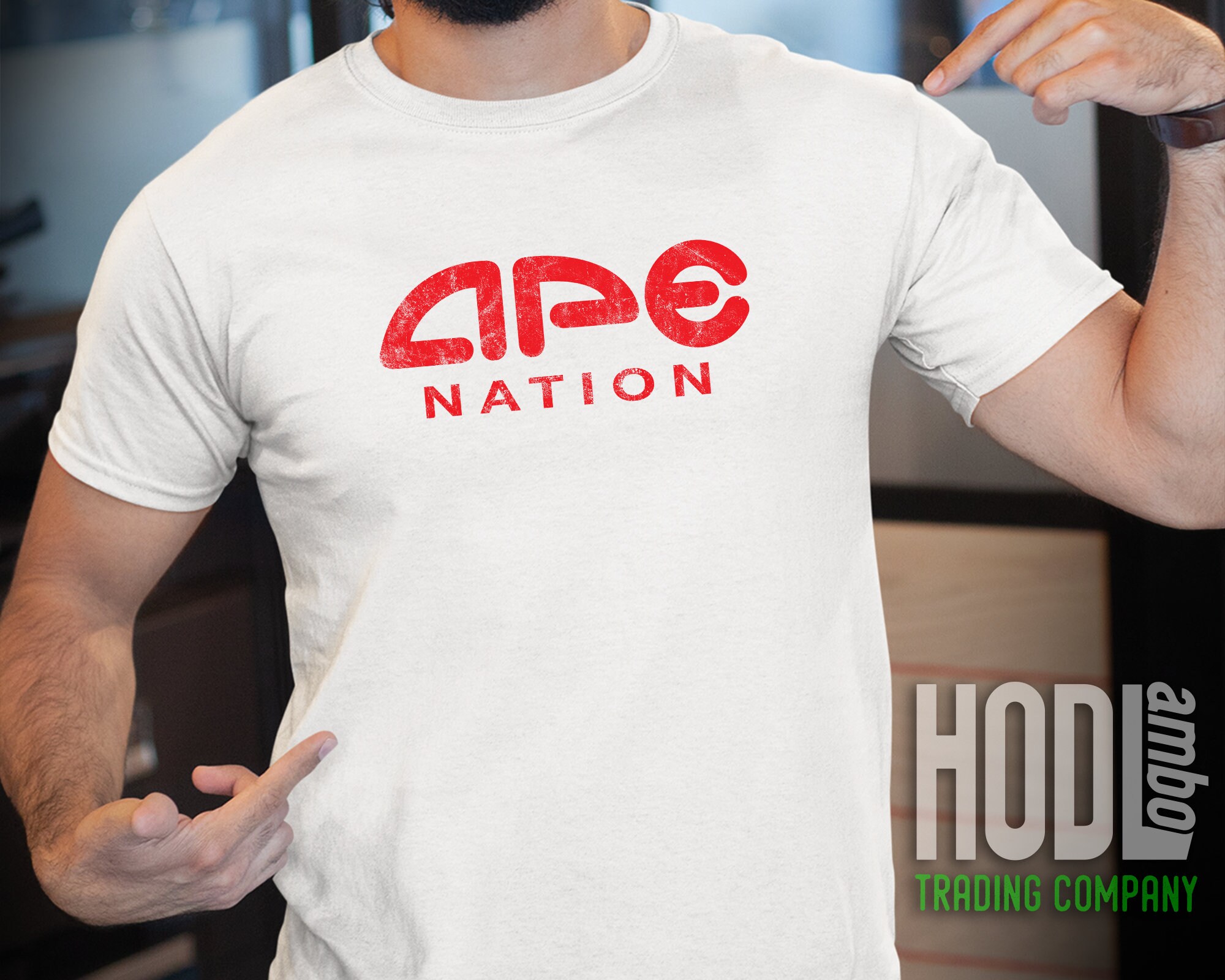 AMC Ape Nation T-shirt Apes Together Strong Short Squeeze - Etsy