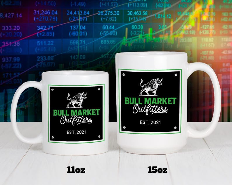 Funny Stock Market Mug: Day Trader Gift, Trading Chart Coffee Cup - Etsy