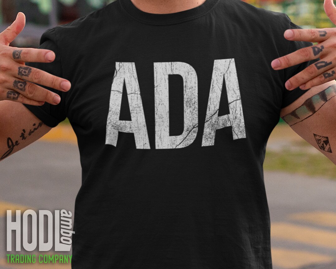 ADA Cardano Shirt, Distressed Look Cryptocurrency Shirt Crypto Investor ...