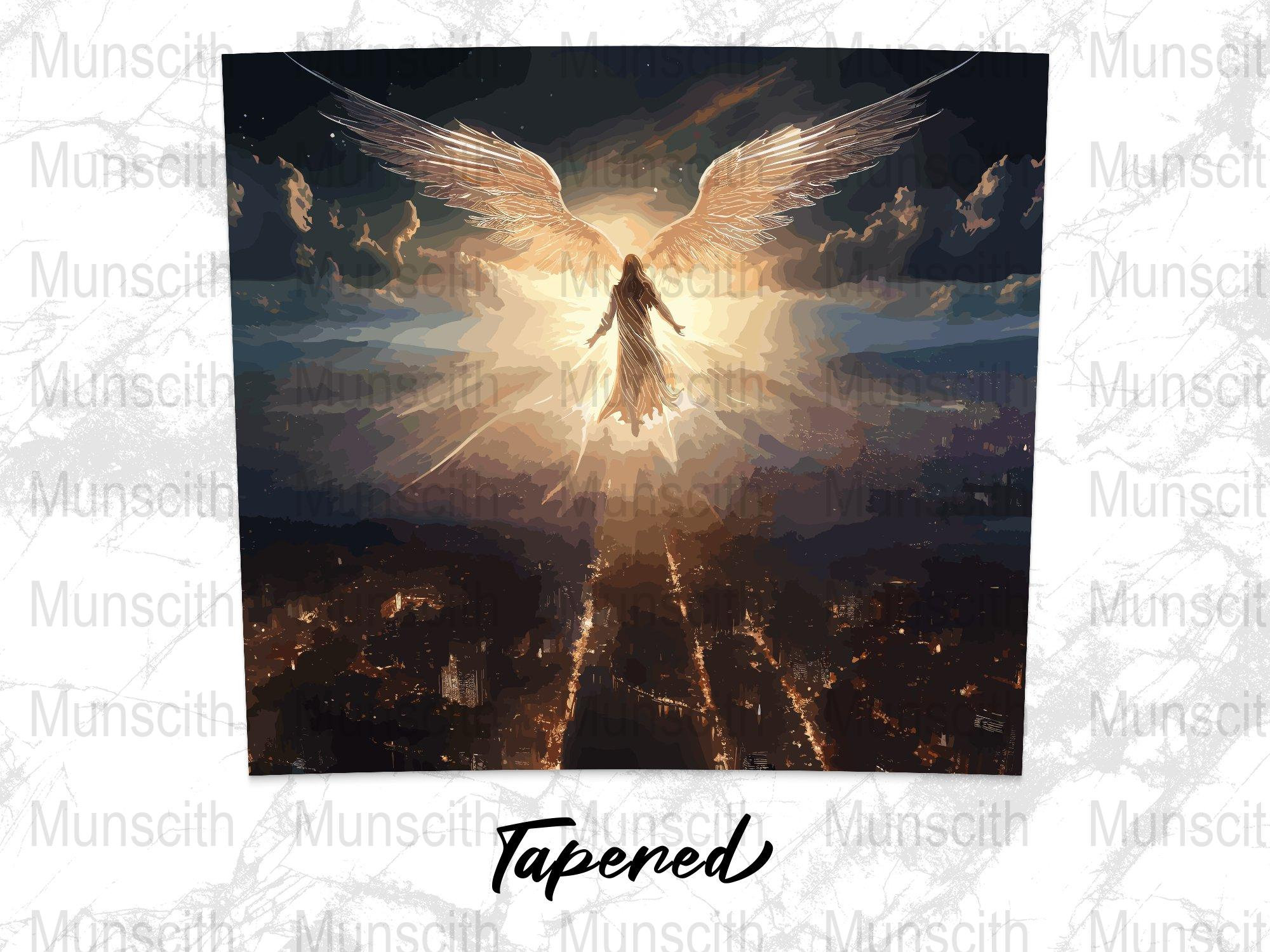 Angel Over the City, Angel Wrap, Guardian Wrap, Religious Wrap, Bible ...