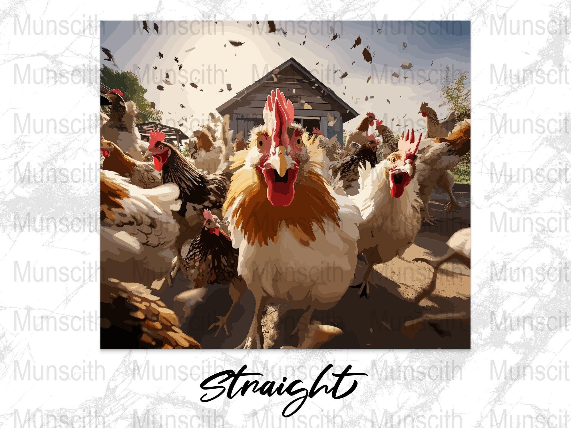 Angry, Angry Chickens, Farm Animal Wrap, Funny Wrap, Fun Wrap 20oz ...