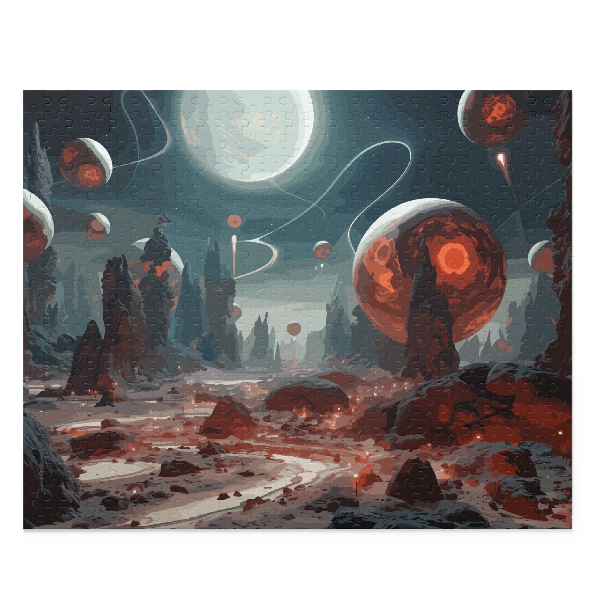 Jigsaw Puzzle Galaxy Lovers Tethered Planet Puzzle 120, 252, 500-piece ...