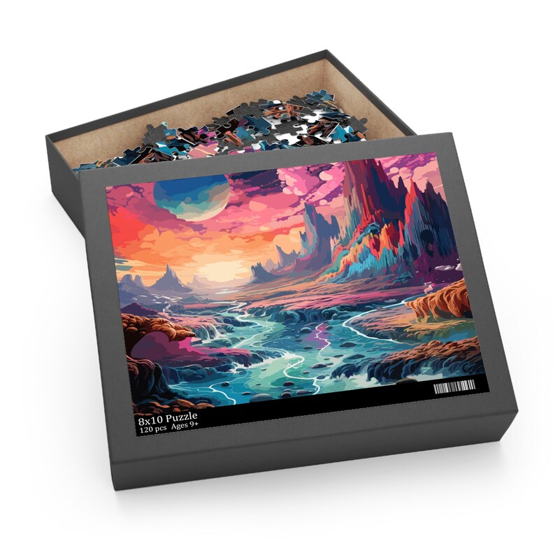 Jigsaw Puzzle Alien Streams, Otherworldly Waterflow Puzzle 120, 252 ...