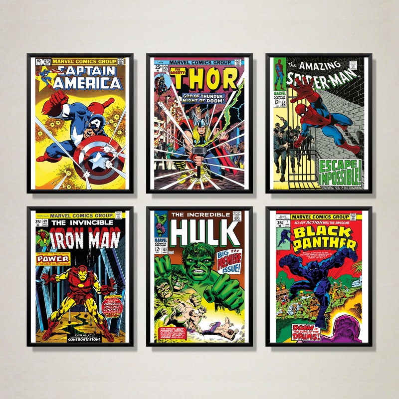 Superhero Posters - Etsy