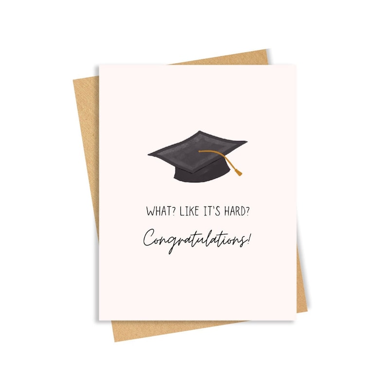 Funny Graduation Card - Etsy