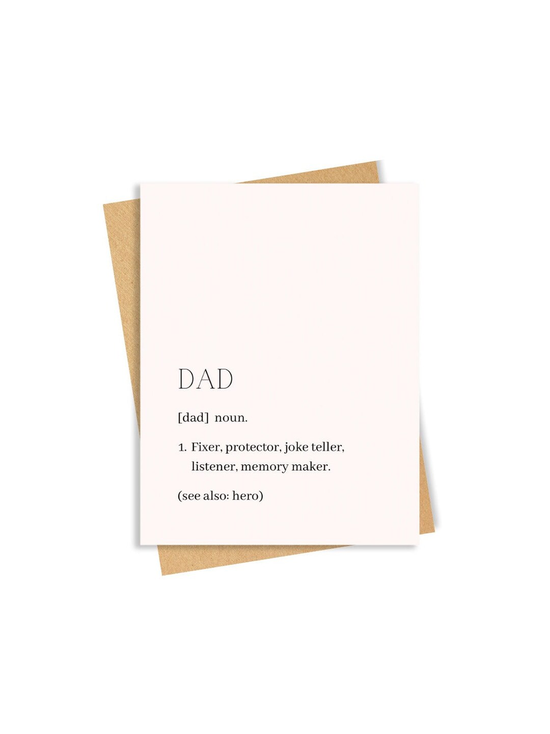 Dad Definition Card - Etsy