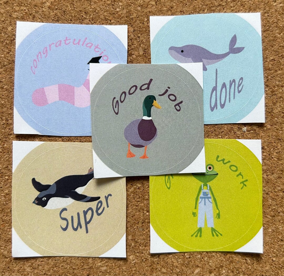 10x Circle Reward Stickers for Teachers - Etsy