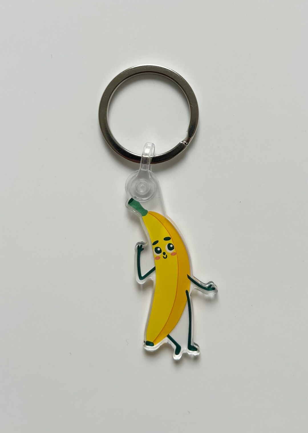 Cute Acrylic Banana Keyring - Etsy