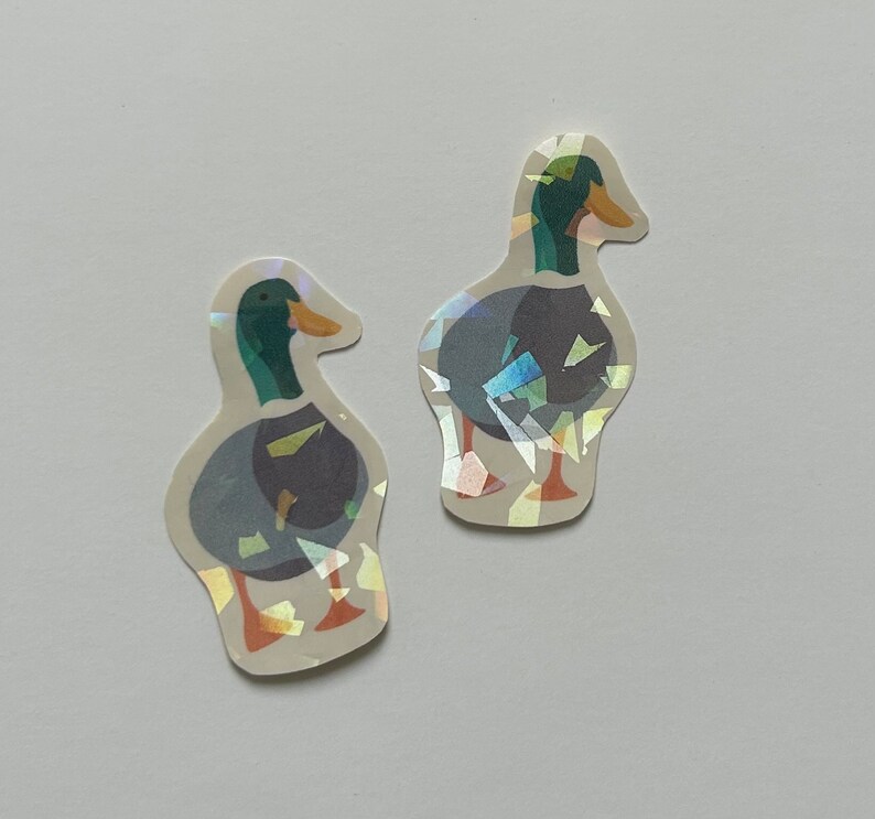 2 X Duck Stickers - Etsy