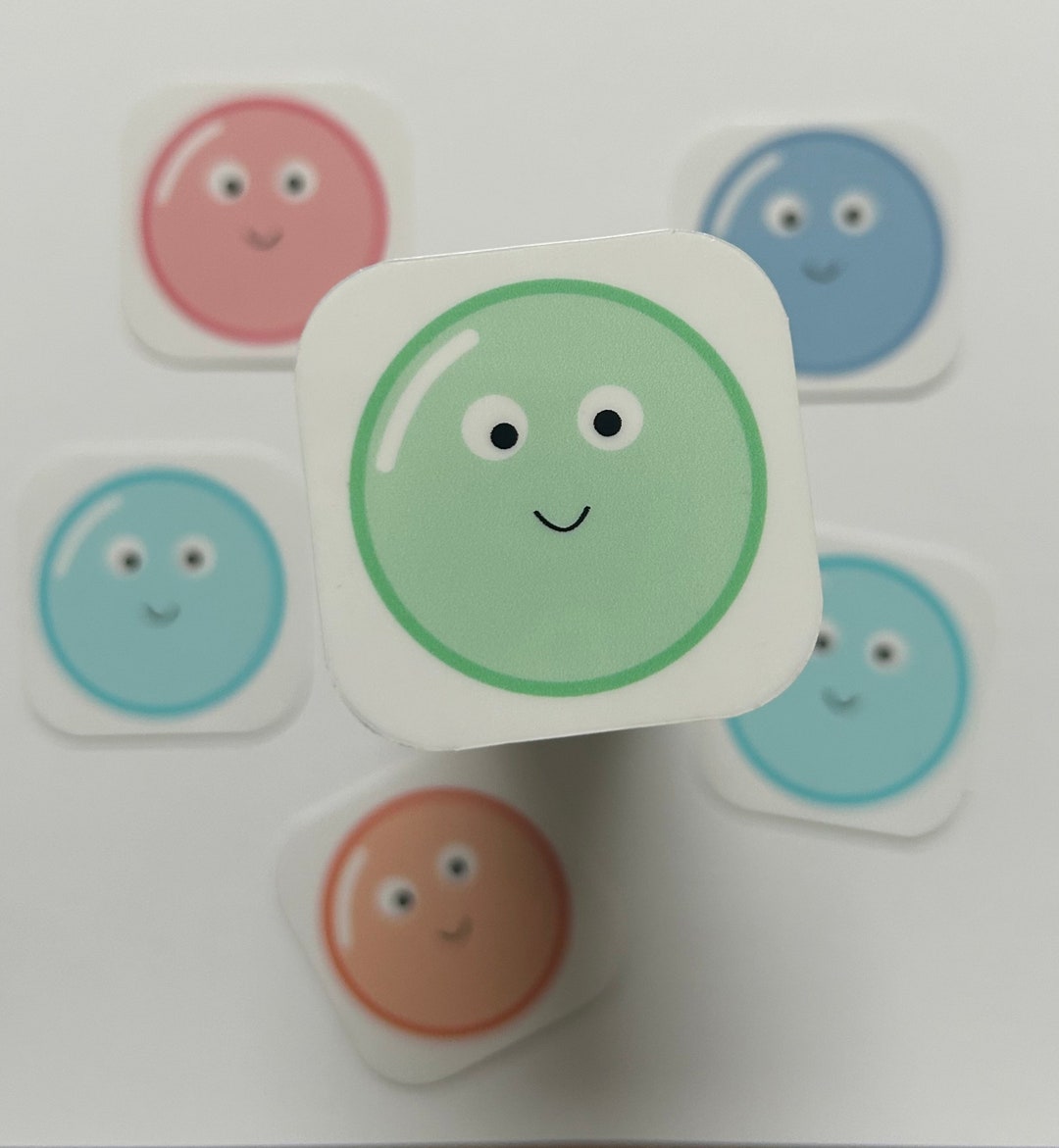 5 X Bubble See Through Stickers - Etsy