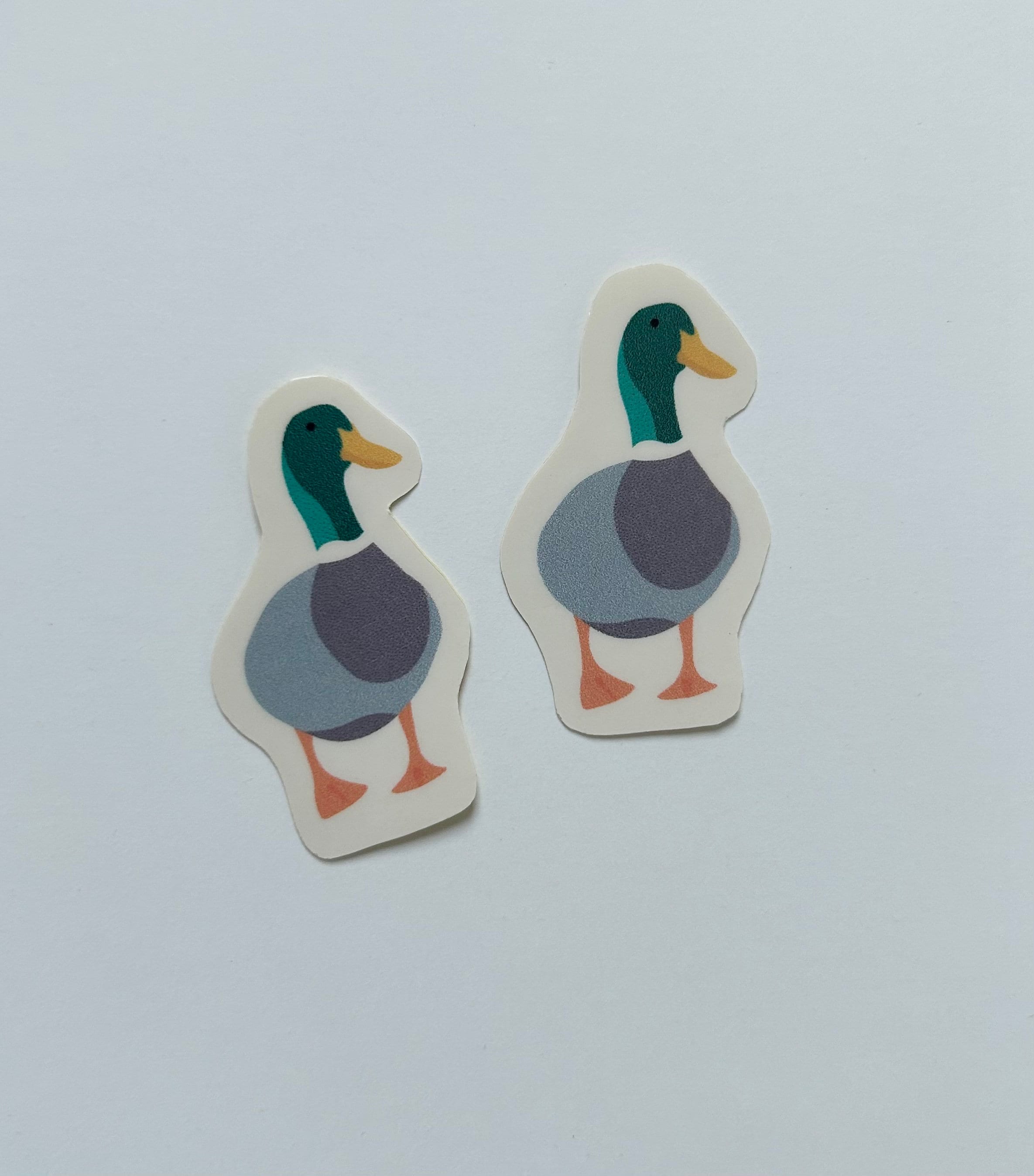 2 X Duck Stickers - Etsy UK