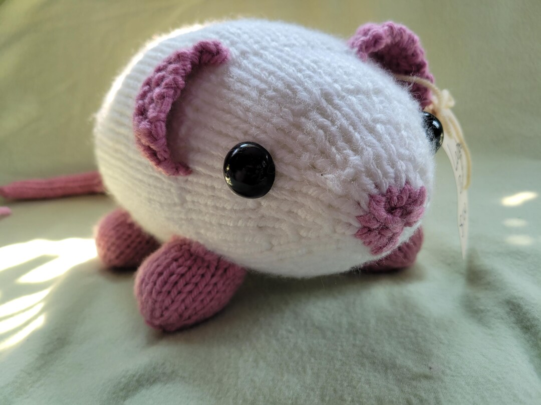 Large Rat Toy 2 10 WEEK PRE ORDER Knit Plush Handmade Stuffy Rat ...