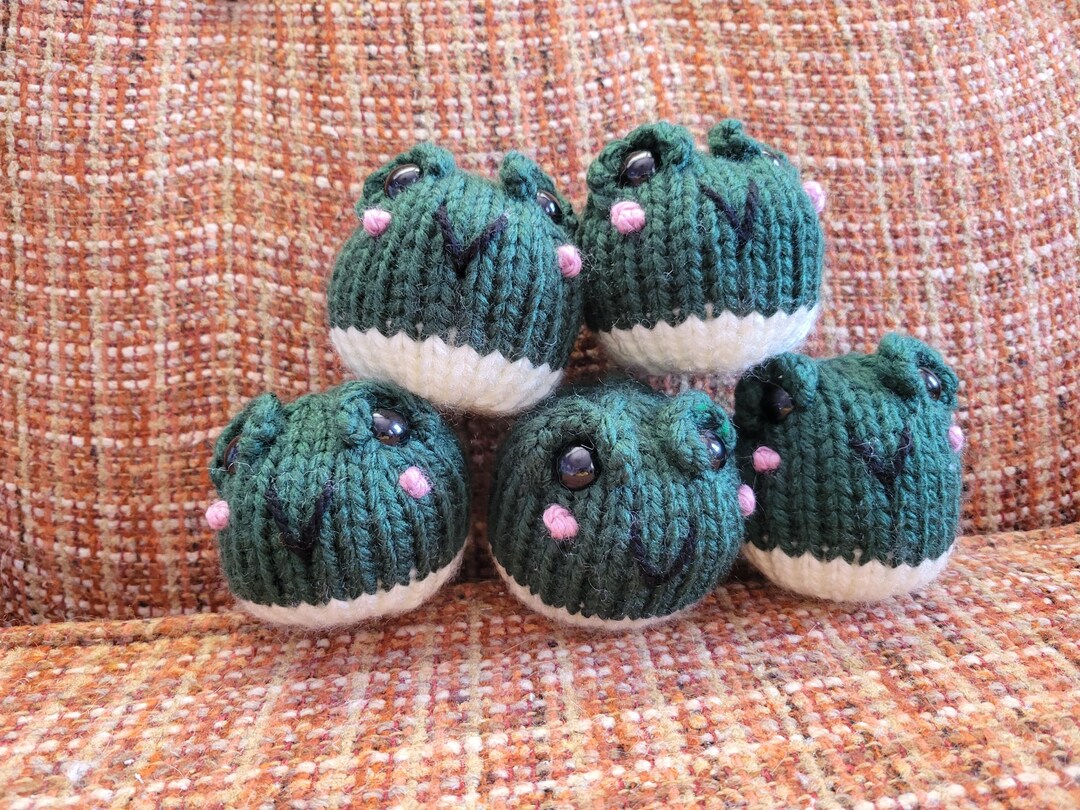 Large Chibi Frog | Hand Knit Toy | Handmade Stuffy | Froggy Plush ...
