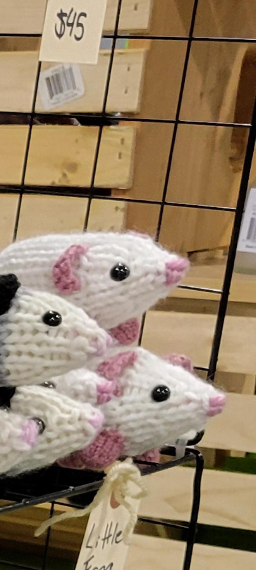 Small Rat Toy 2 10 WEEK PRE ORDER Knit Plush Handmade Stuffy Rat ...