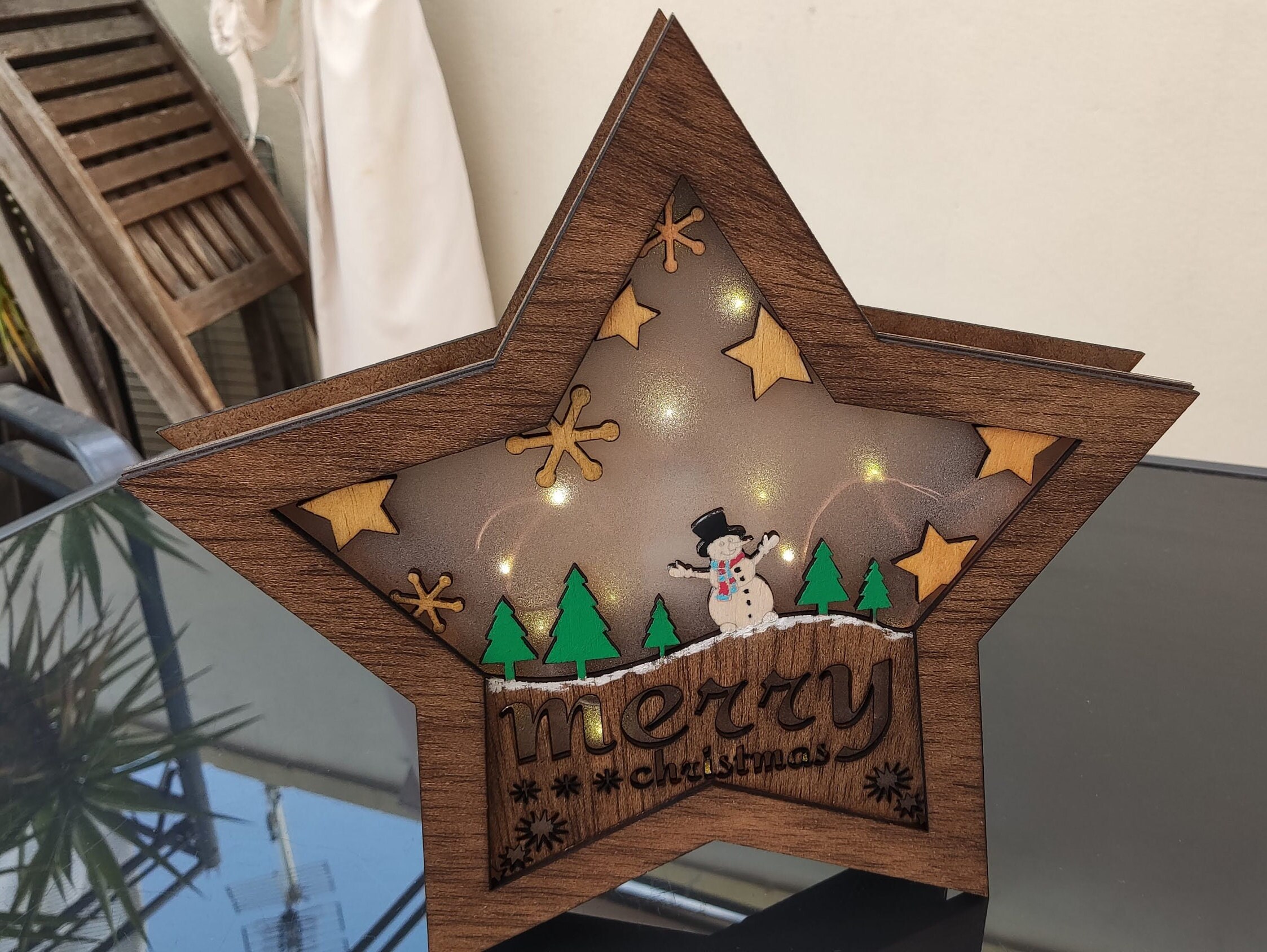 Star Light Lightbox AI / DXF / SVG Cnc Plans With Pdf Assembly ...