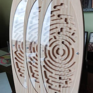 Digital CNC File for Surfboard Maze – Wooden Toy Project DXF Plan for ...