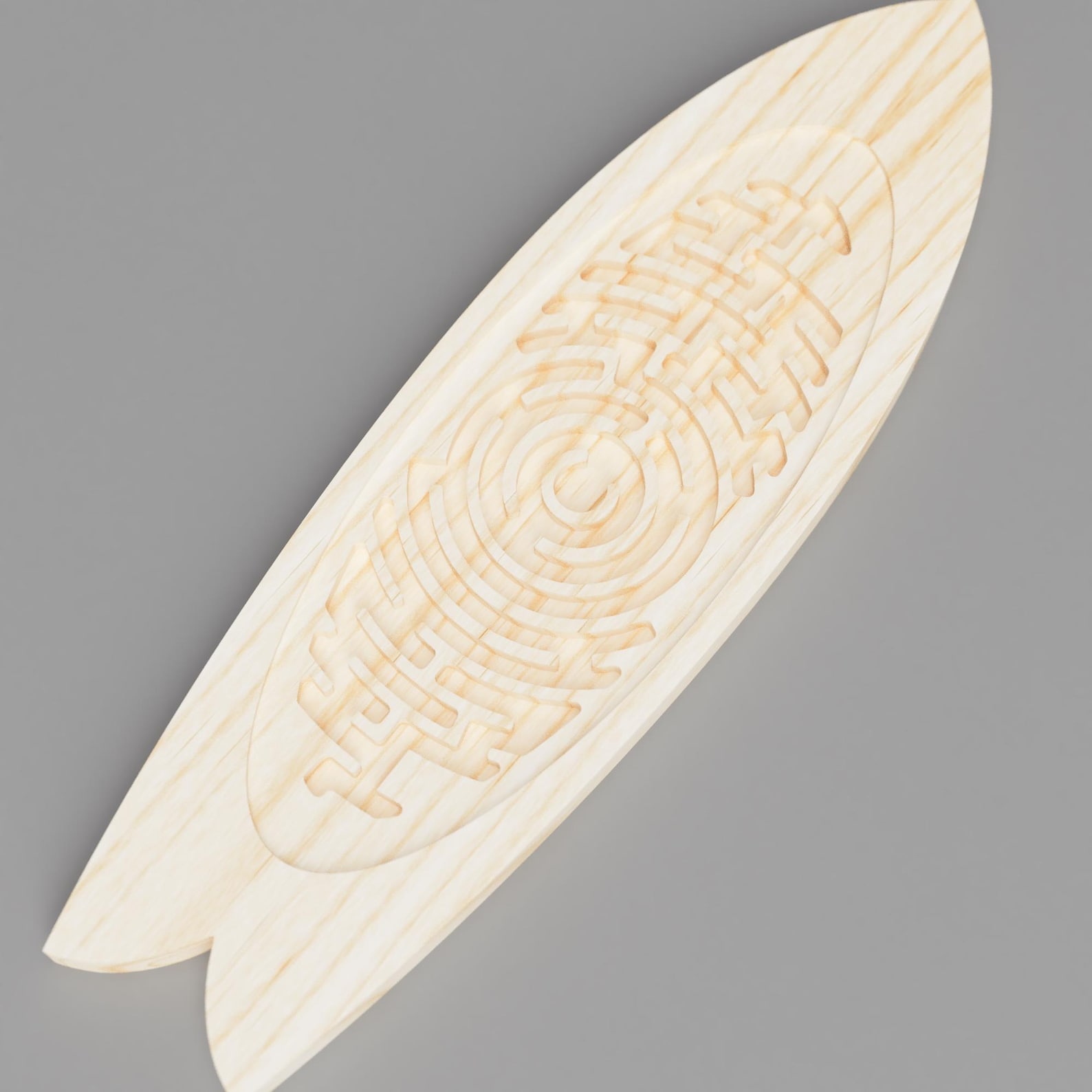 Digital CNC File for Surfboard Maze – Wooden Toy Project DXF Plan for ...