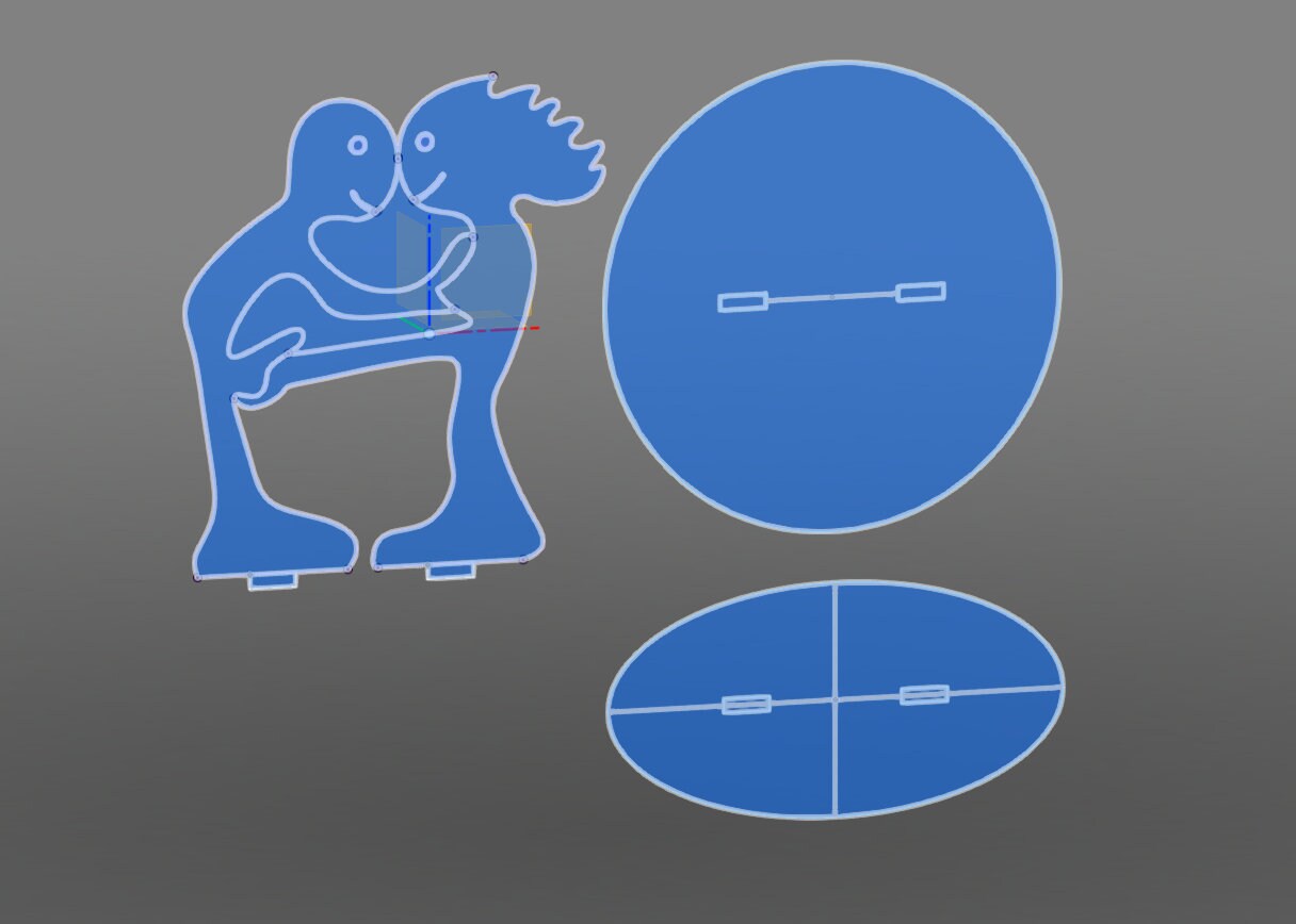 Laser Cut Man and Woman Naughty Figures Template for DIY Projects Dxf ...