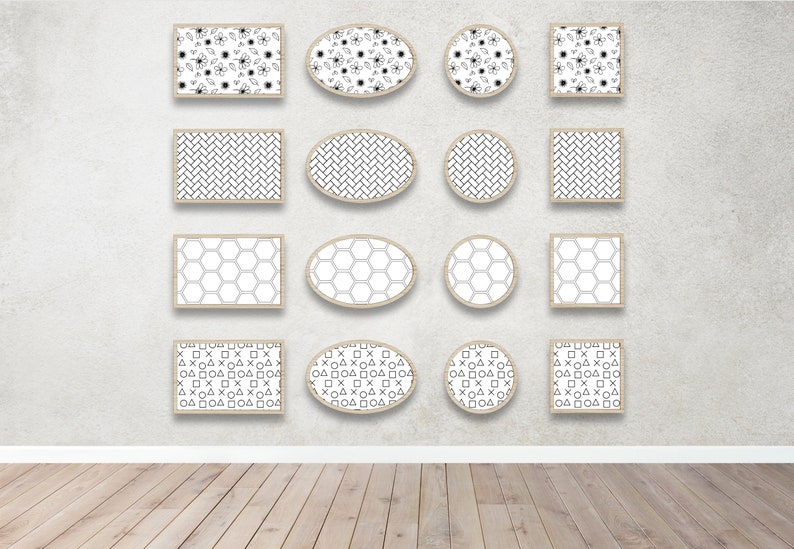 Patterns for Lightburn & Glowforge Svg, Dxf, AI Flowers, Herringbone ...