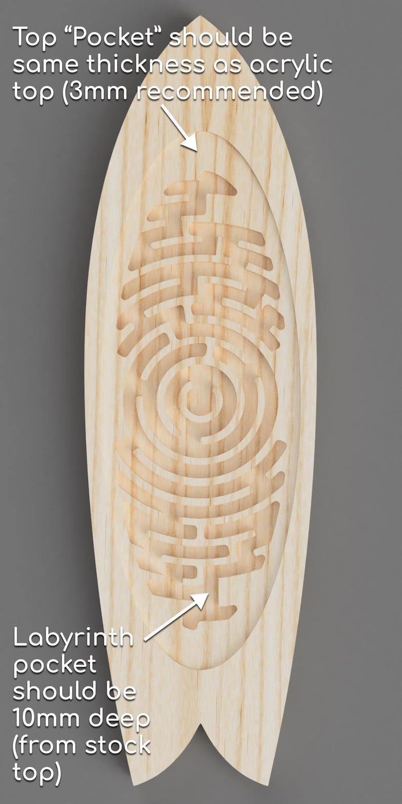 Surfboard Maze CNC File – Wooden Toy Project DXF Plan (digital Download ...