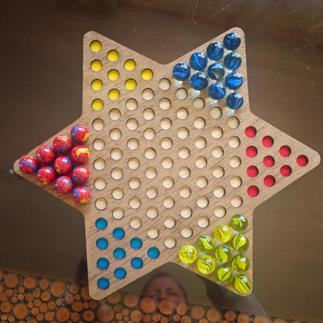 DIY Chinese Checkers / Halma Game Board – Digital Design Files (DXF ...