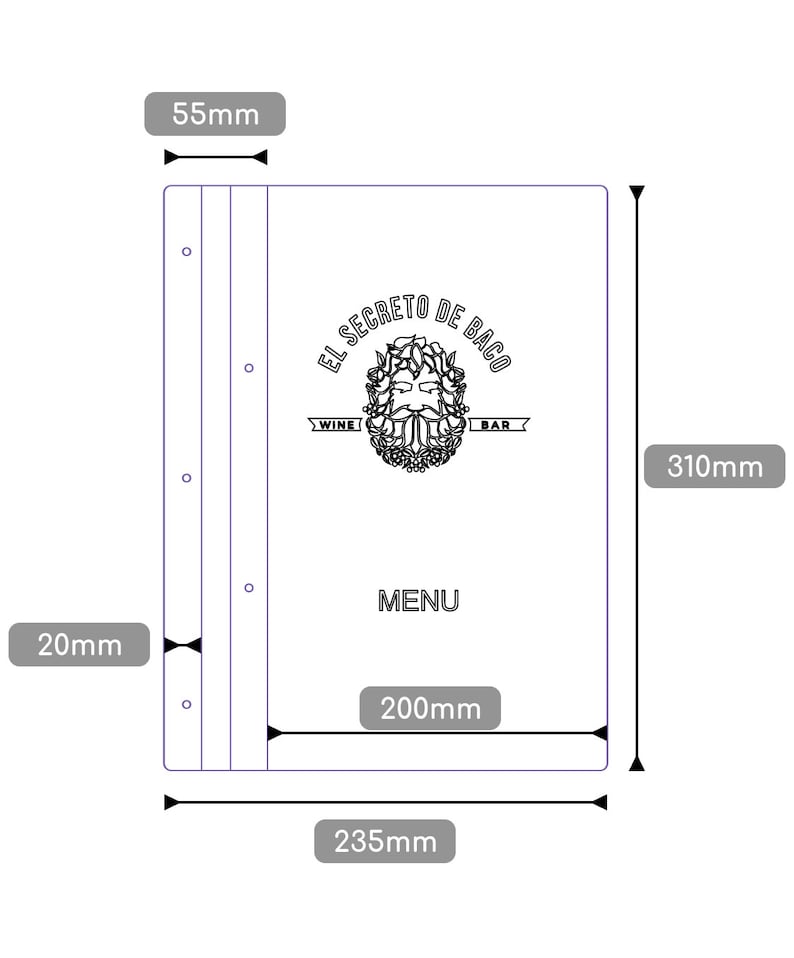 Wood Restaurant Menu Folder Digital Dxf | Svg | Ai Laser Cutting ...