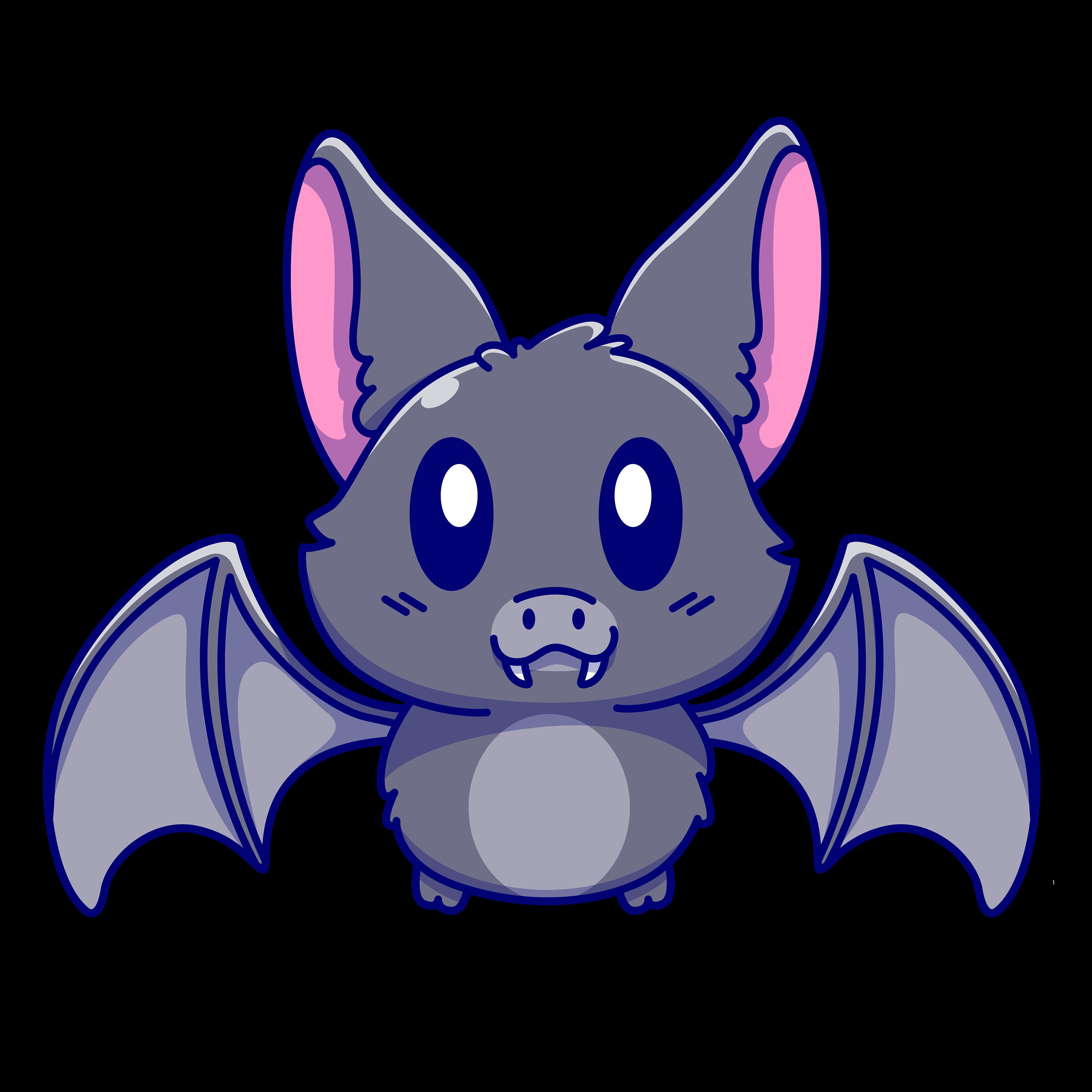 Digital Print Cute Bat Chibi Style | Etsy