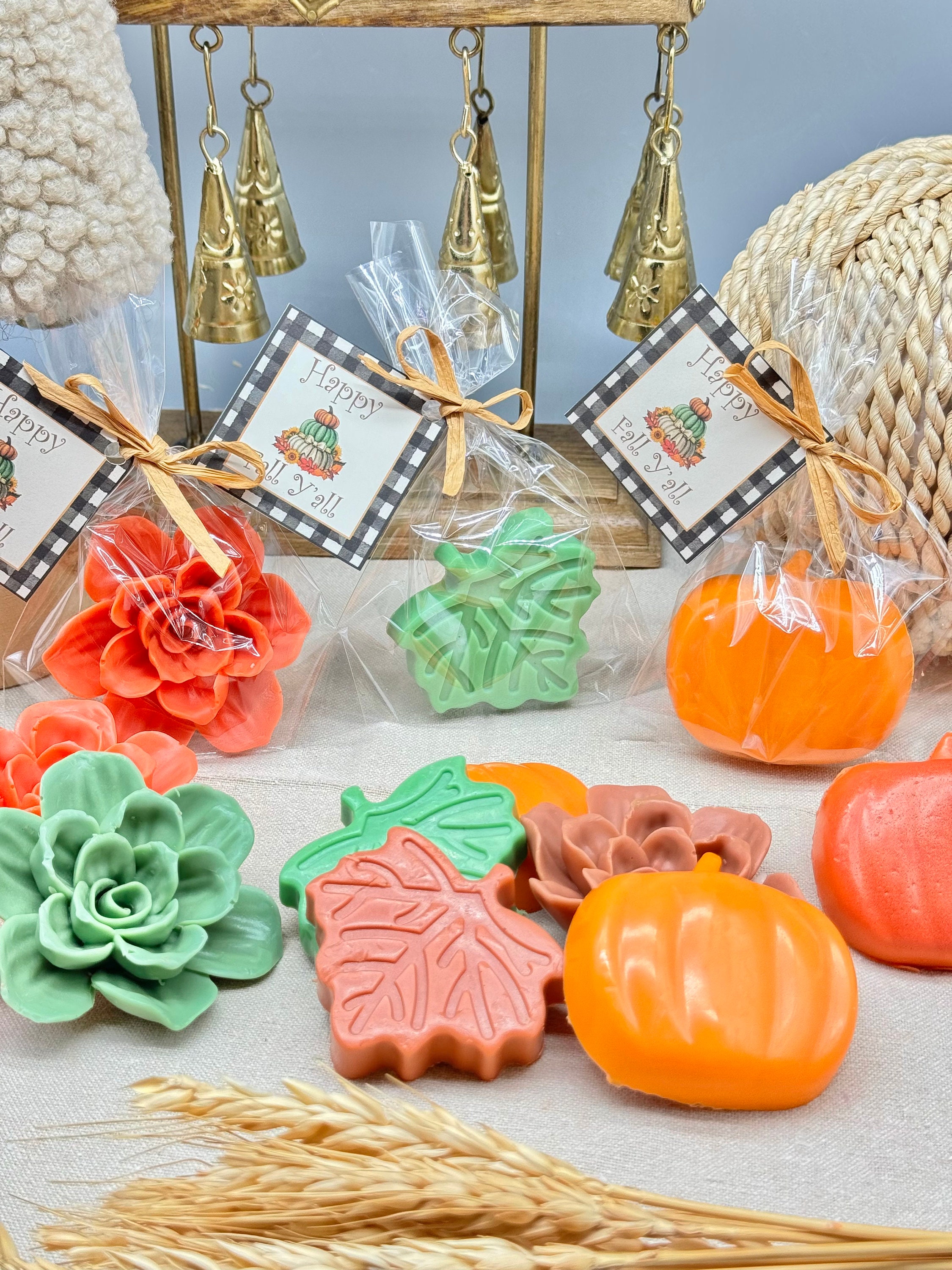 Fall Soap Favors: Elegant Pumpkin, Leaf, Flower Soaps,fall Soap Favors ...