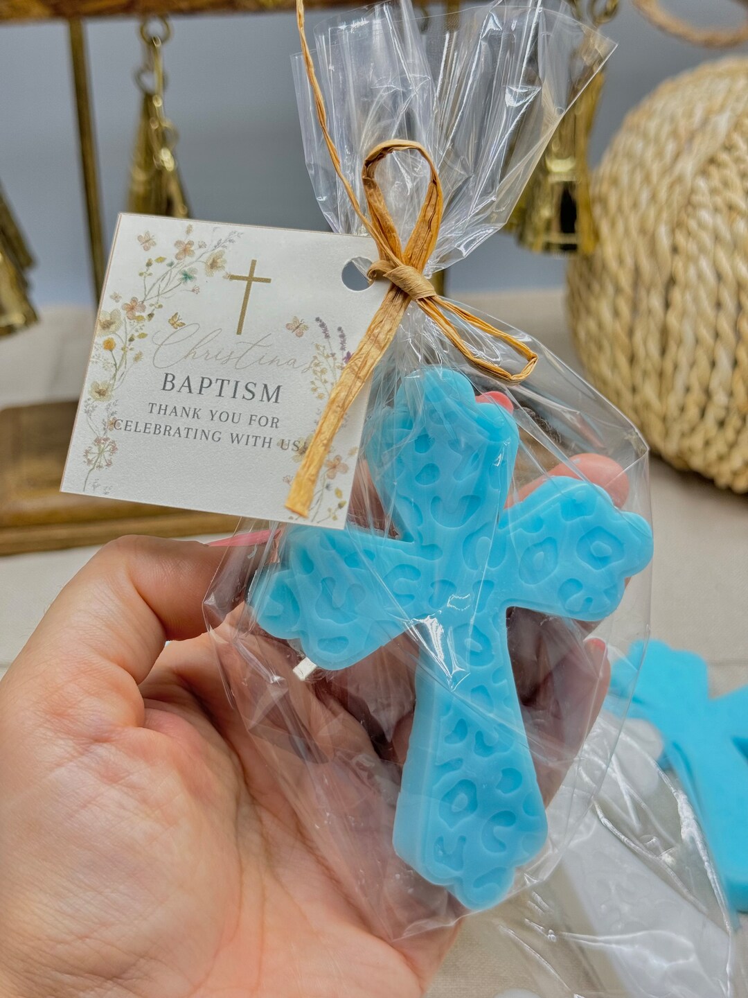 Cross Baptism Soap Favors, Boy Baptism Soap Favors,baptism Decorations, Christening Gifts ...