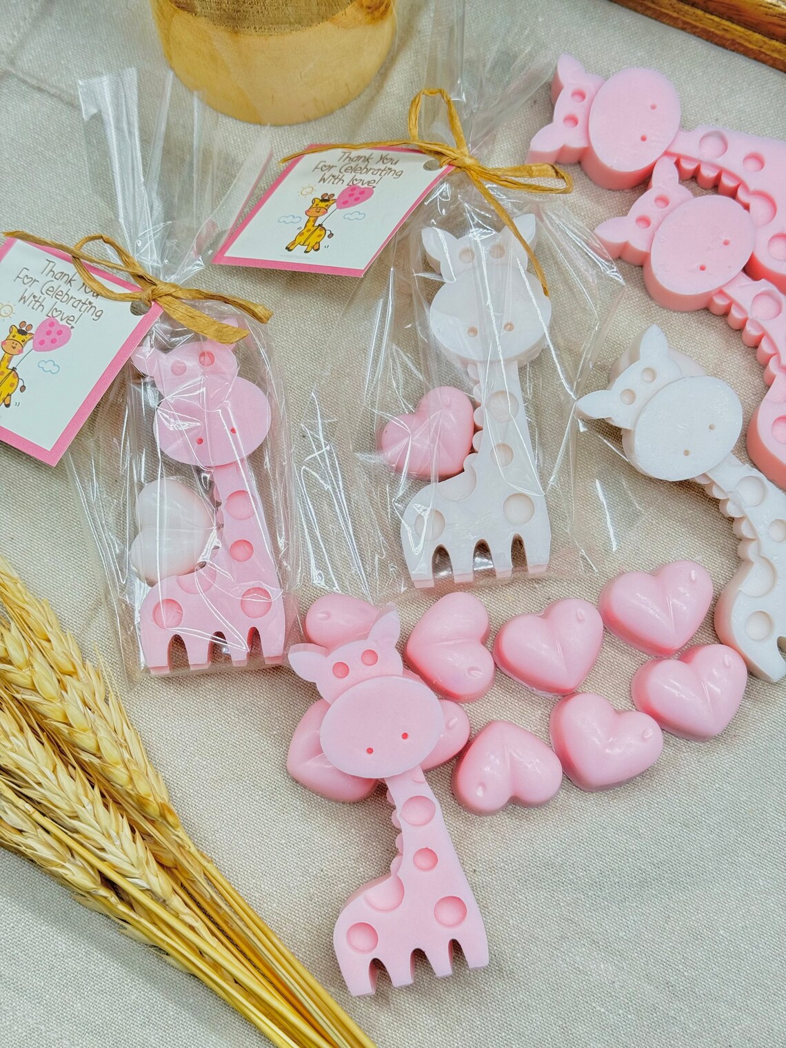 Giraffe Soap Favors: Scented Goat Milk Soap, Safari Baby Shower - Etsy