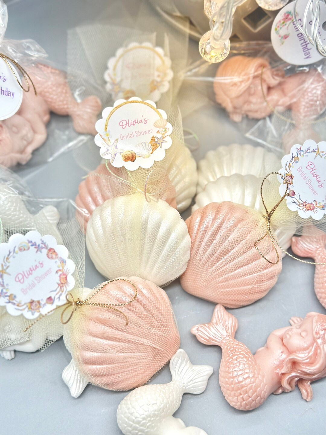 Rose Gold Sea Shell Soap Favors: Mermaid Party, Baby Shower - Etsy