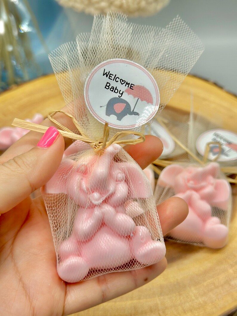 Elephant Scented SOAP Favors Elephant Baby Shower Favors - Etsy