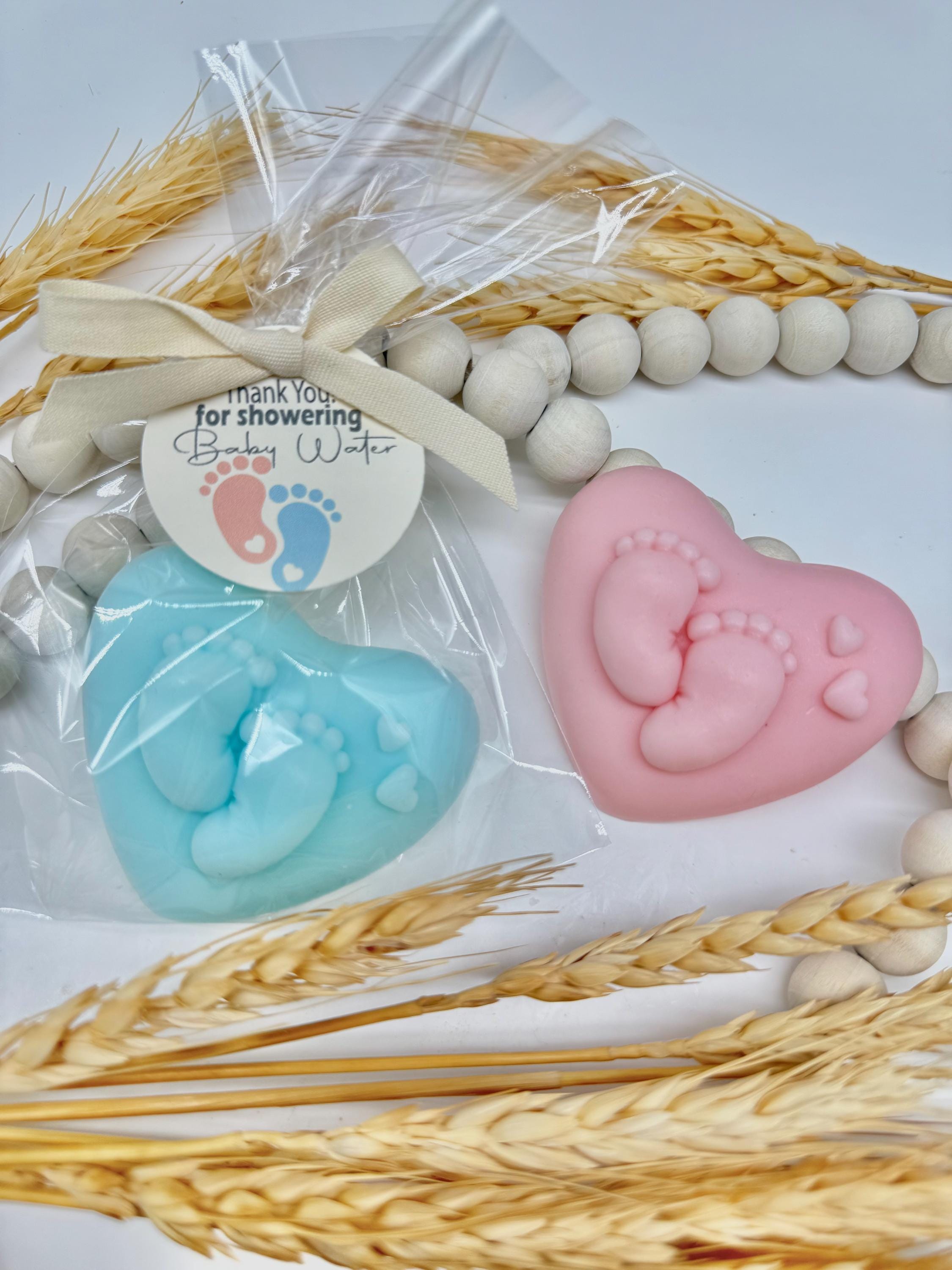 Gender Reveal Soap Favors: Baby Powder Scented Goat Milk Soap - Etsy