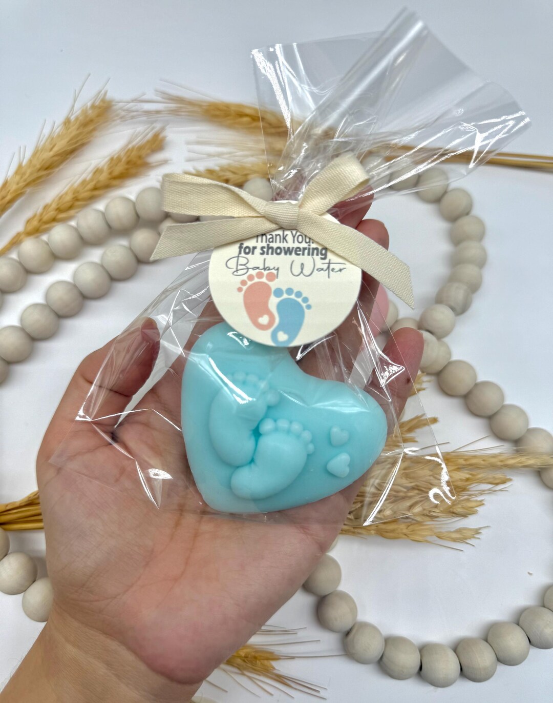 Gender Reveal Soap Favors: Baby Powder Scented Goat Milk Soap - Etsy